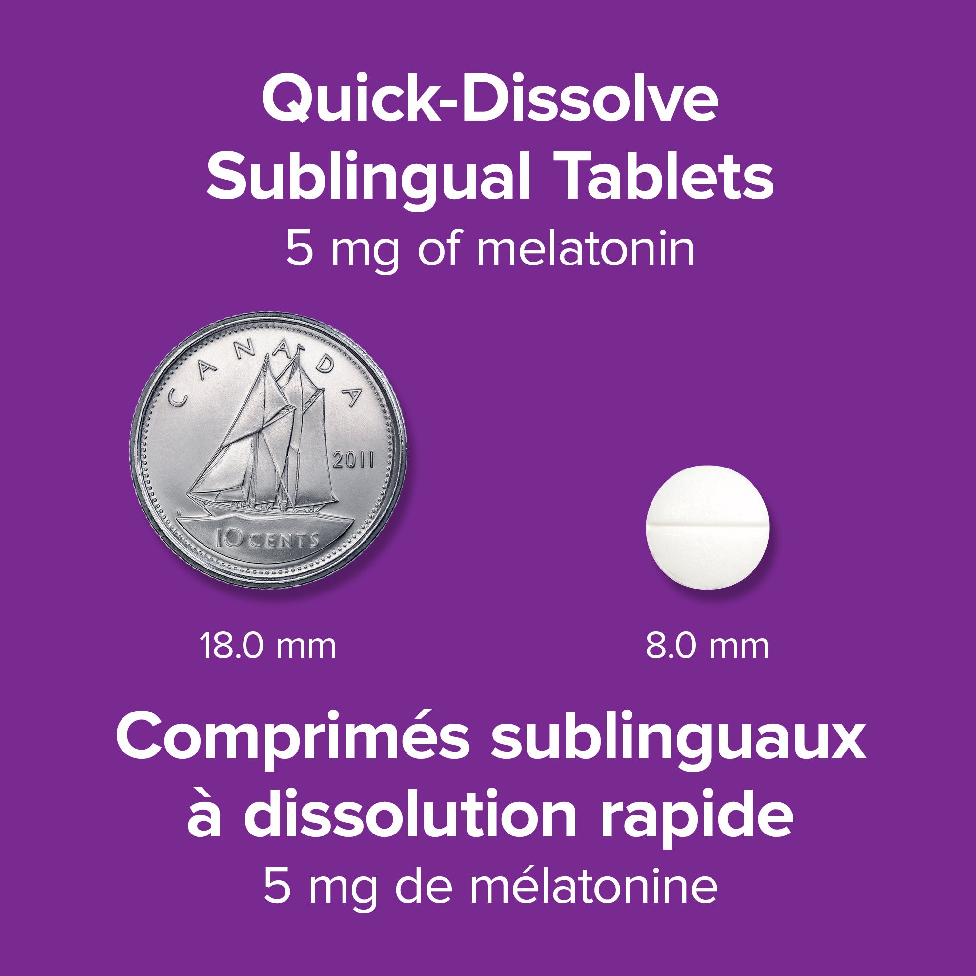 Melatonin 5 mg Sublingual Tablets – Costco exclusive – Canada Plus